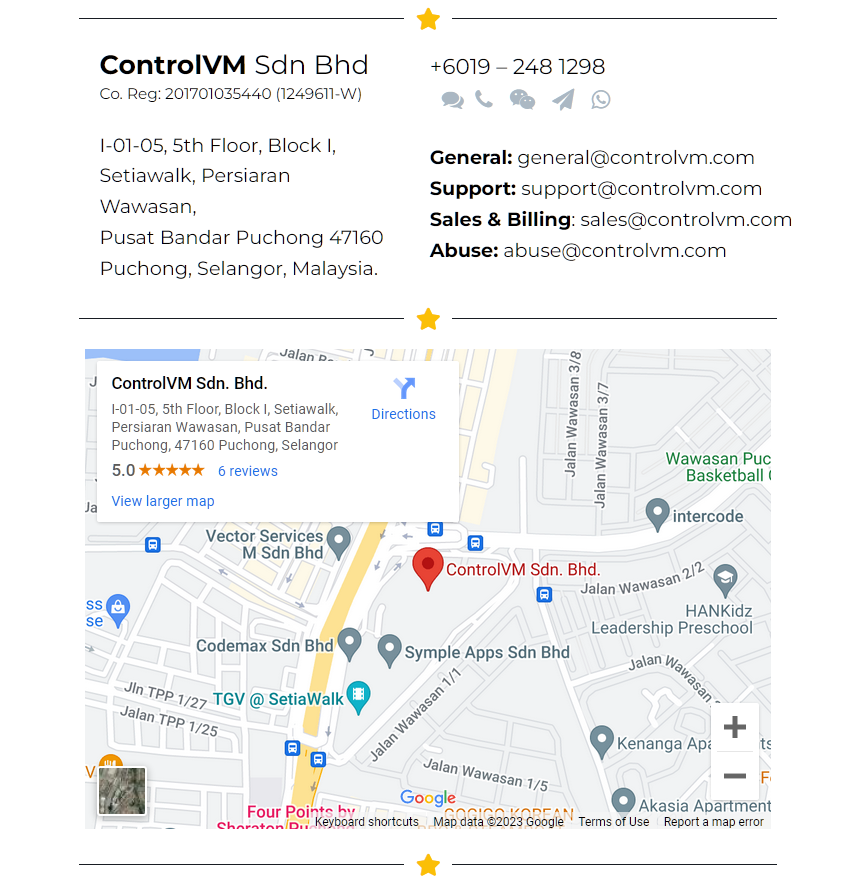 ControlVM Cloud - 联系我们 For Best Tailored Solutions